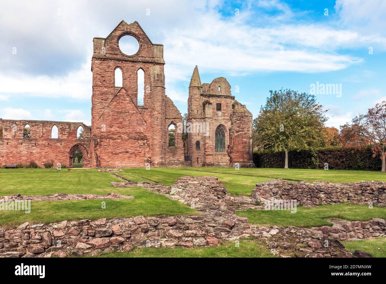 Arbroath Abbey, in the Scottish town of Arbroath, was founded in 1178 ...