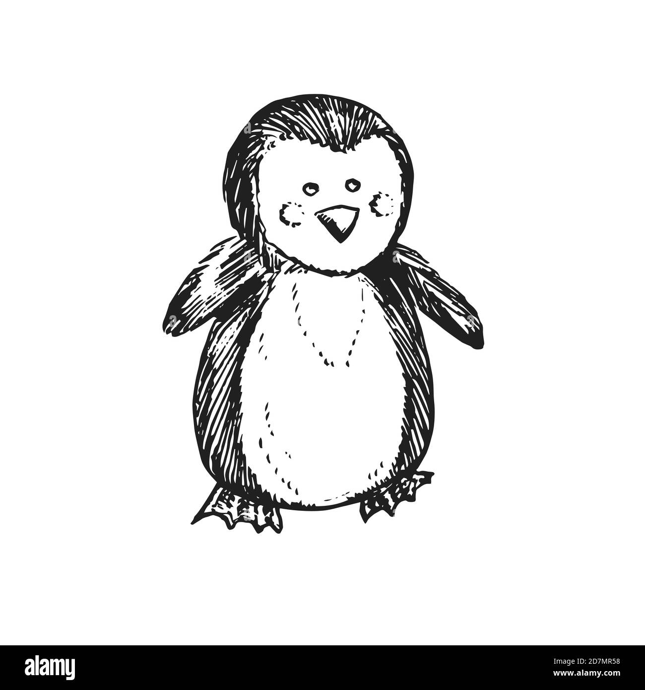 Penguin Drawing Outline