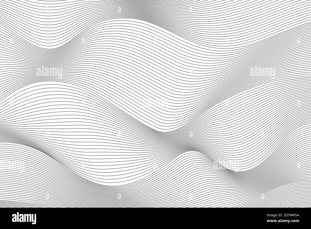Abstract background pattern made with repeated lines in wave ...