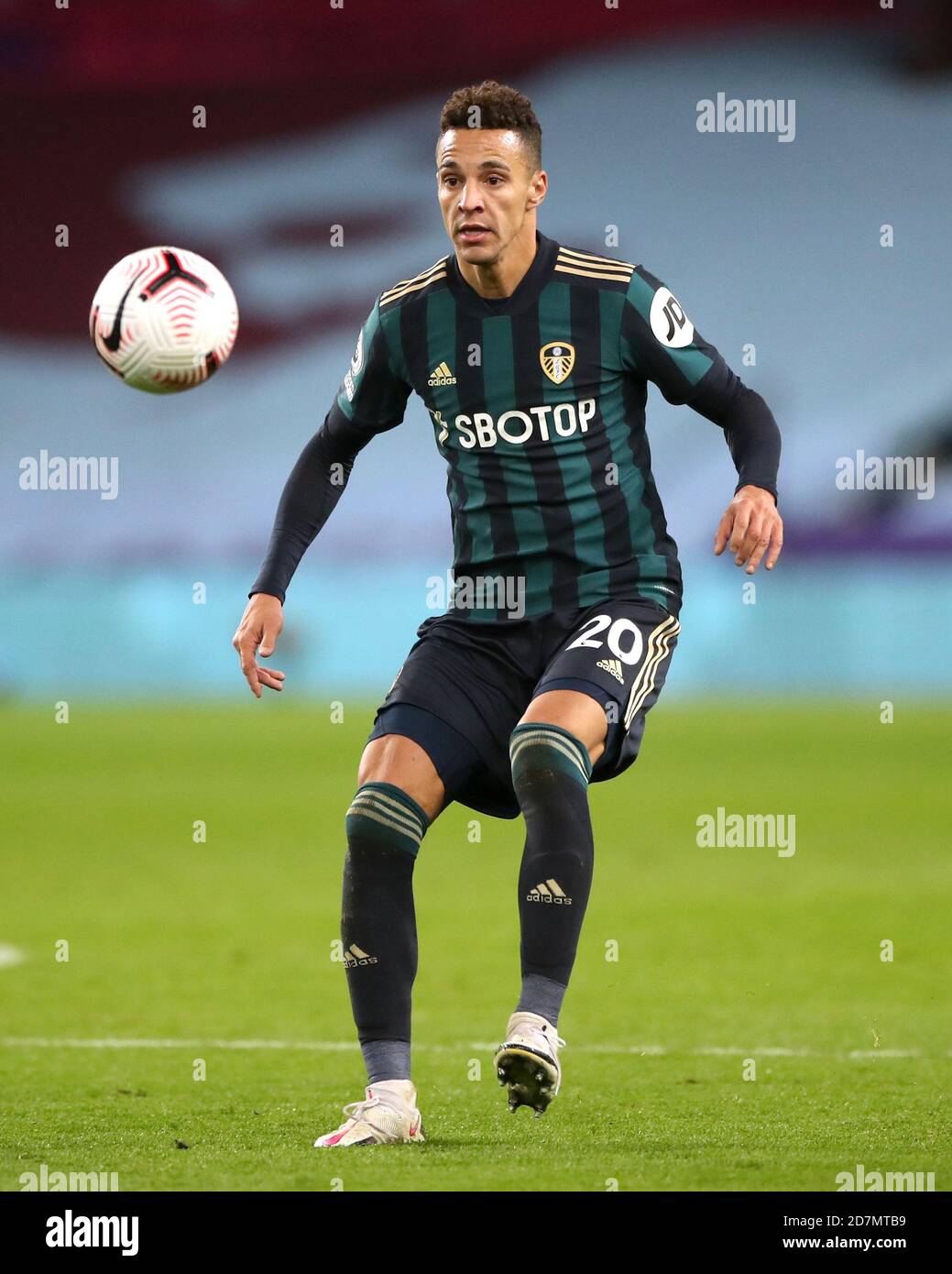 Leeds United's Rodrigo during the Premier League match at Villa Park ...