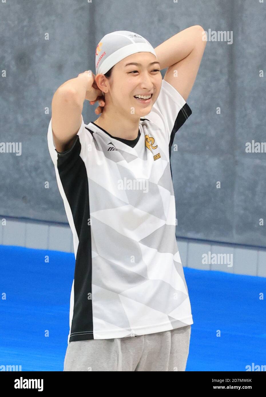 Tokyo, Japan. 24th Oct, 2020. Japanese female swimmer Rikako Ikee wears ...