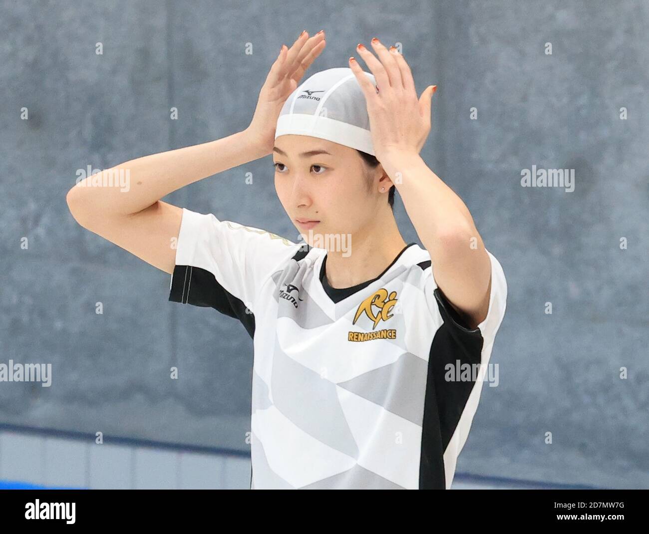 Tokyo, Japan. 24th Oct, 2020. Japanese female swimmer Rikako Ikee wears ...