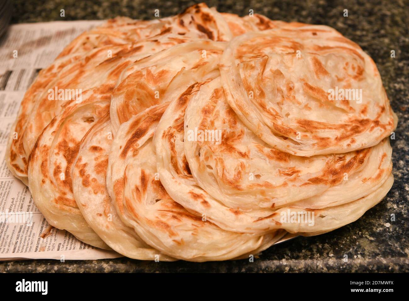 Preparation of Aloo Paratha or roti parantha chapati Punjab, North ...