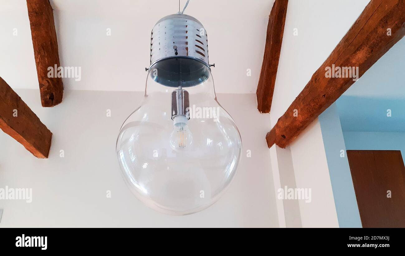 A lamp made to look like a light bulb Stock Photo - Alamy