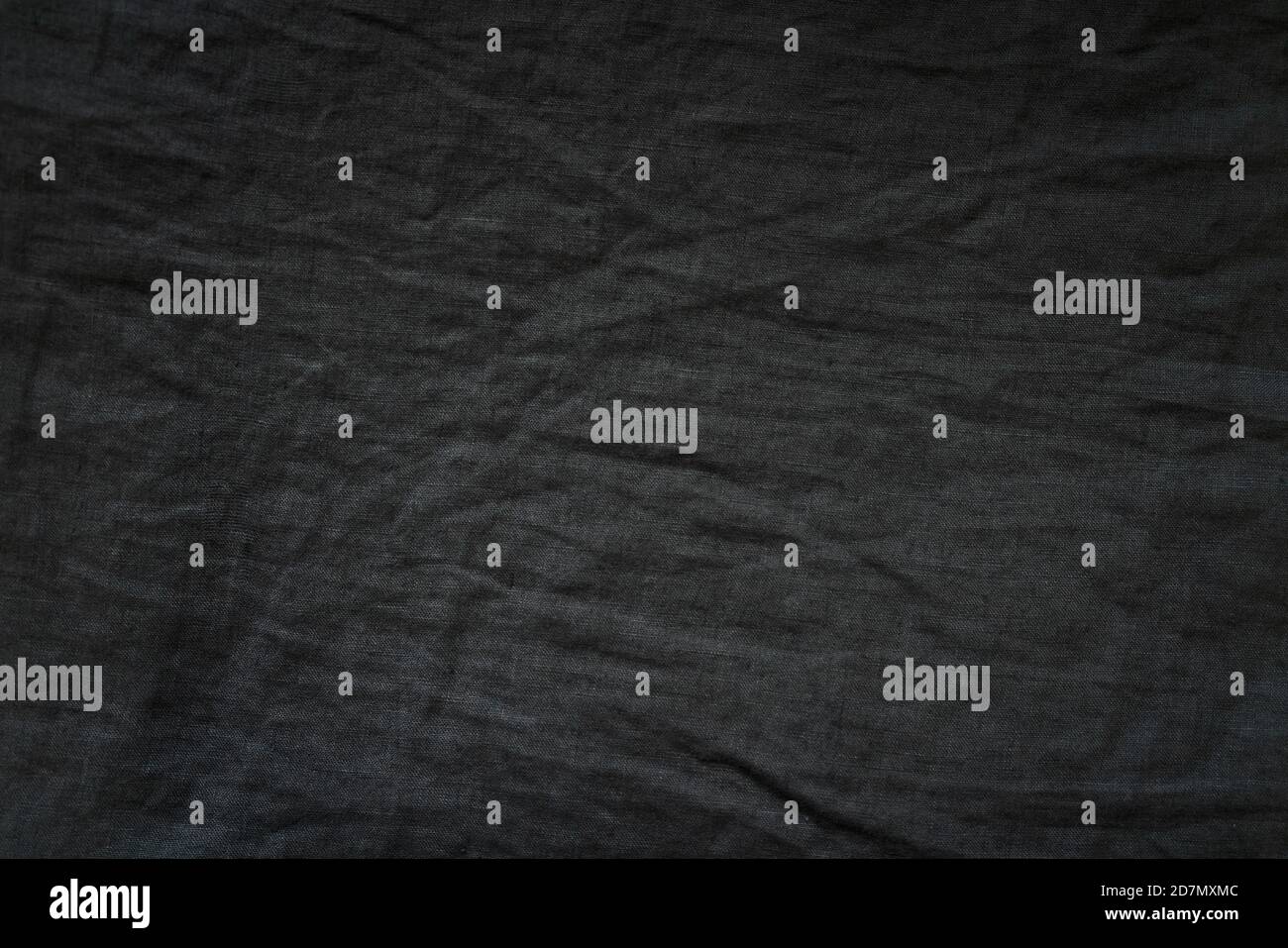 crumpled black linen cloth background, backdrop Stock Photo - Alamy
