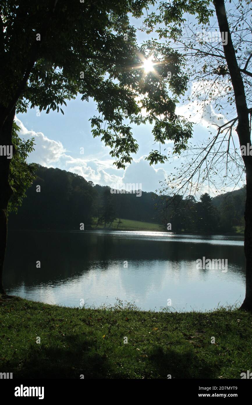 Abbott Lake in the Virginia's Blue Ridge Parkway, USA Stock Photo - Alamy
