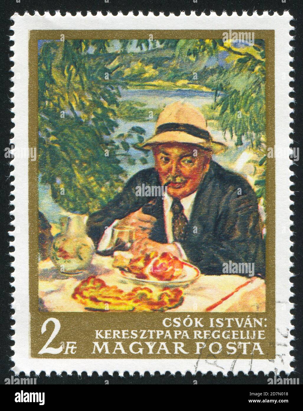 HUNGARY – CIRCA 1967: stamp printed by Hungary, shows Godfather ...