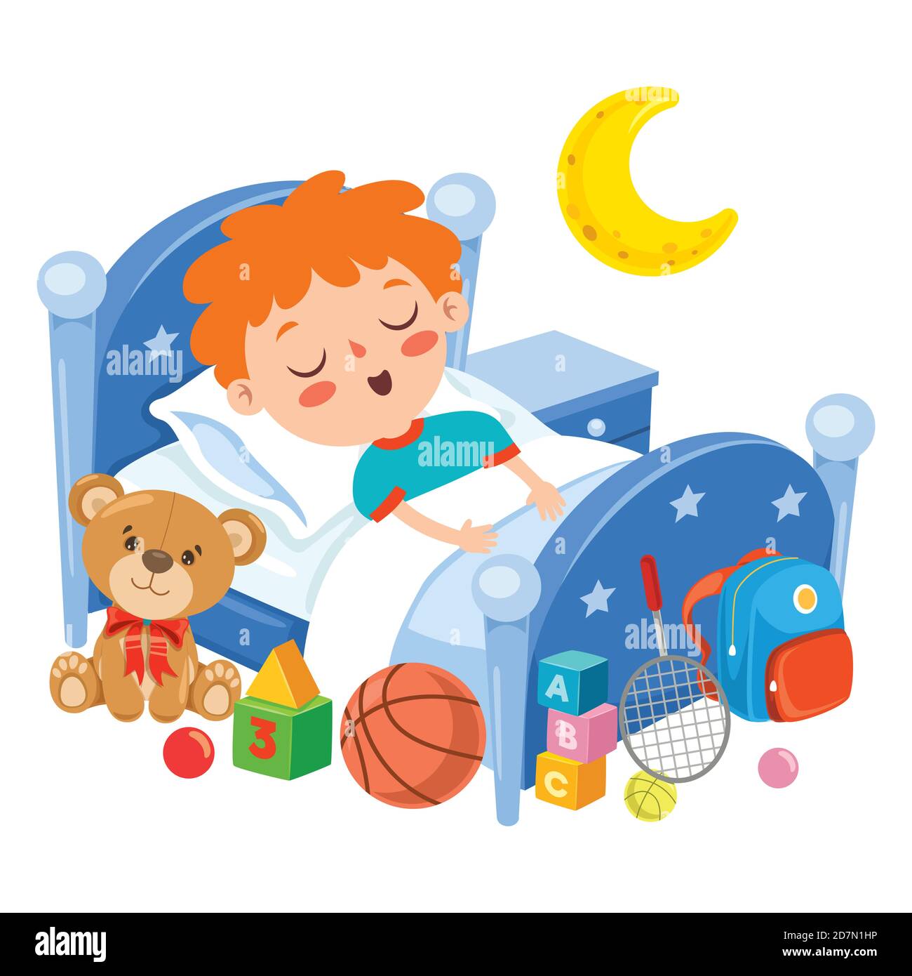 Children go to bed Stock Vector Images - Alamy