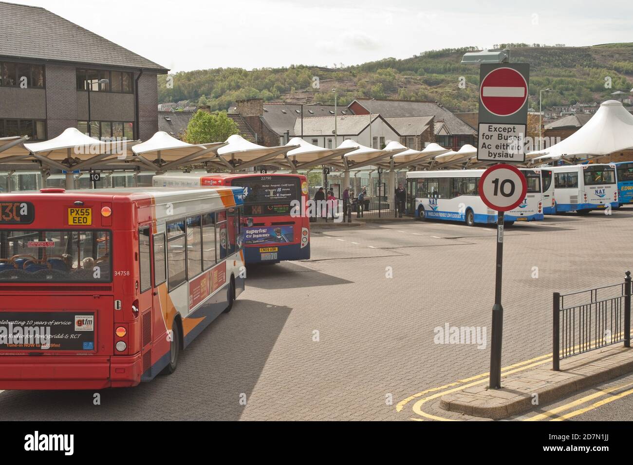 Pontypridd bus station hi-res stock photography and images - Alamy