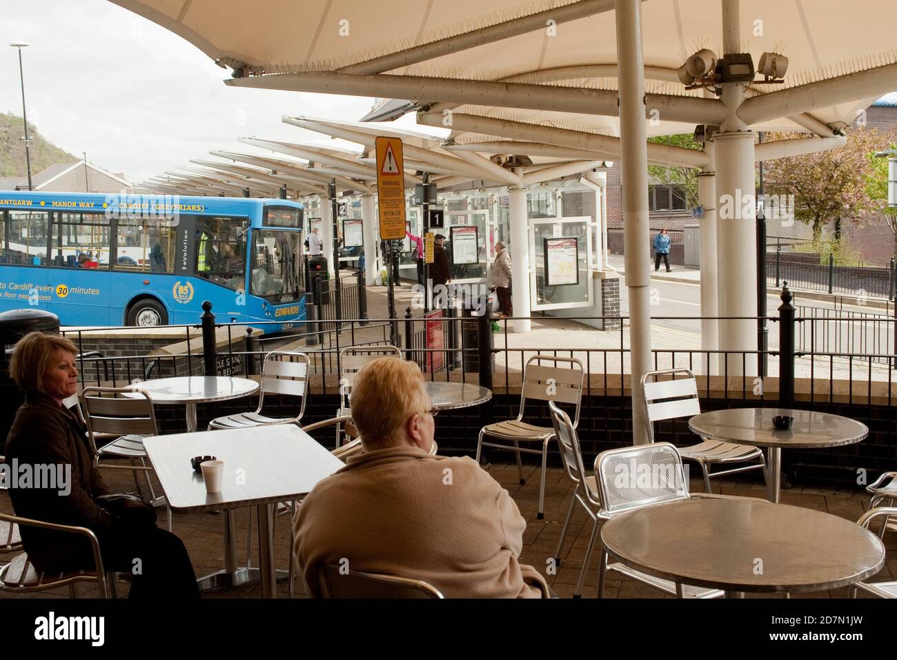 Pontypridd Bus Station Stock Photo - Alamy