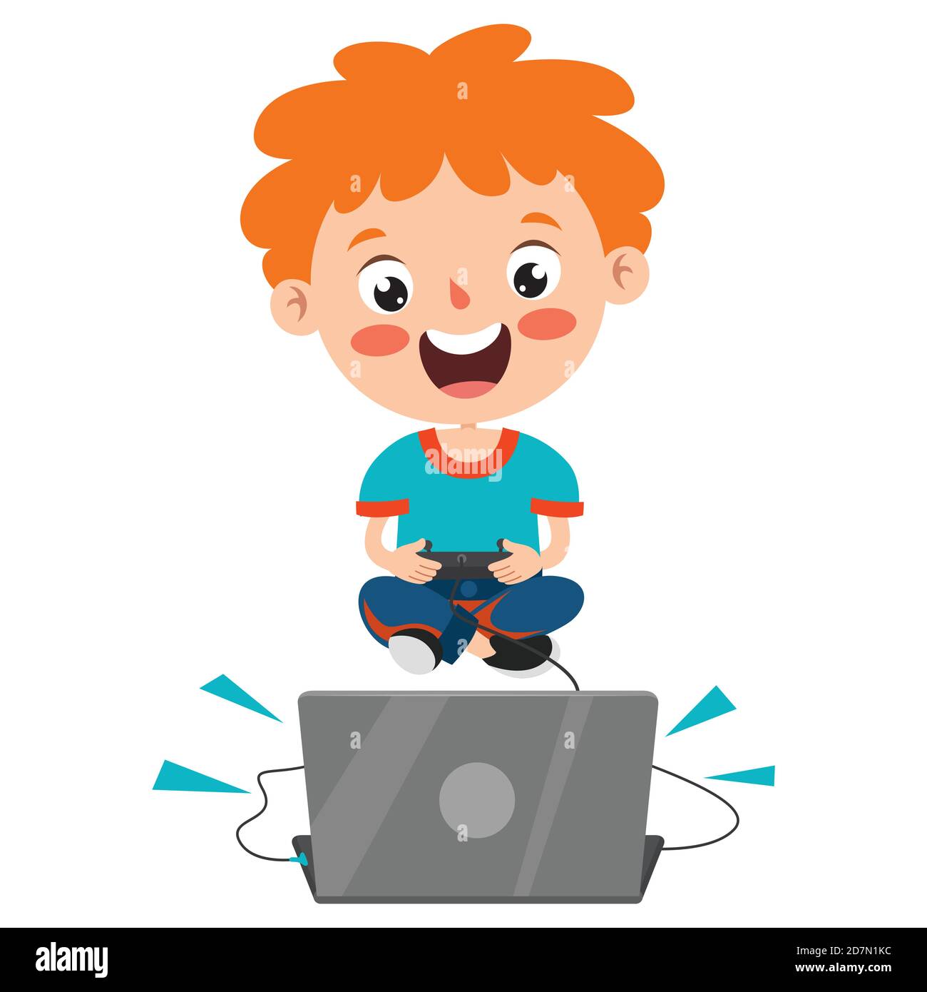 Excited happy expression children Stock Vector Images - Alamy