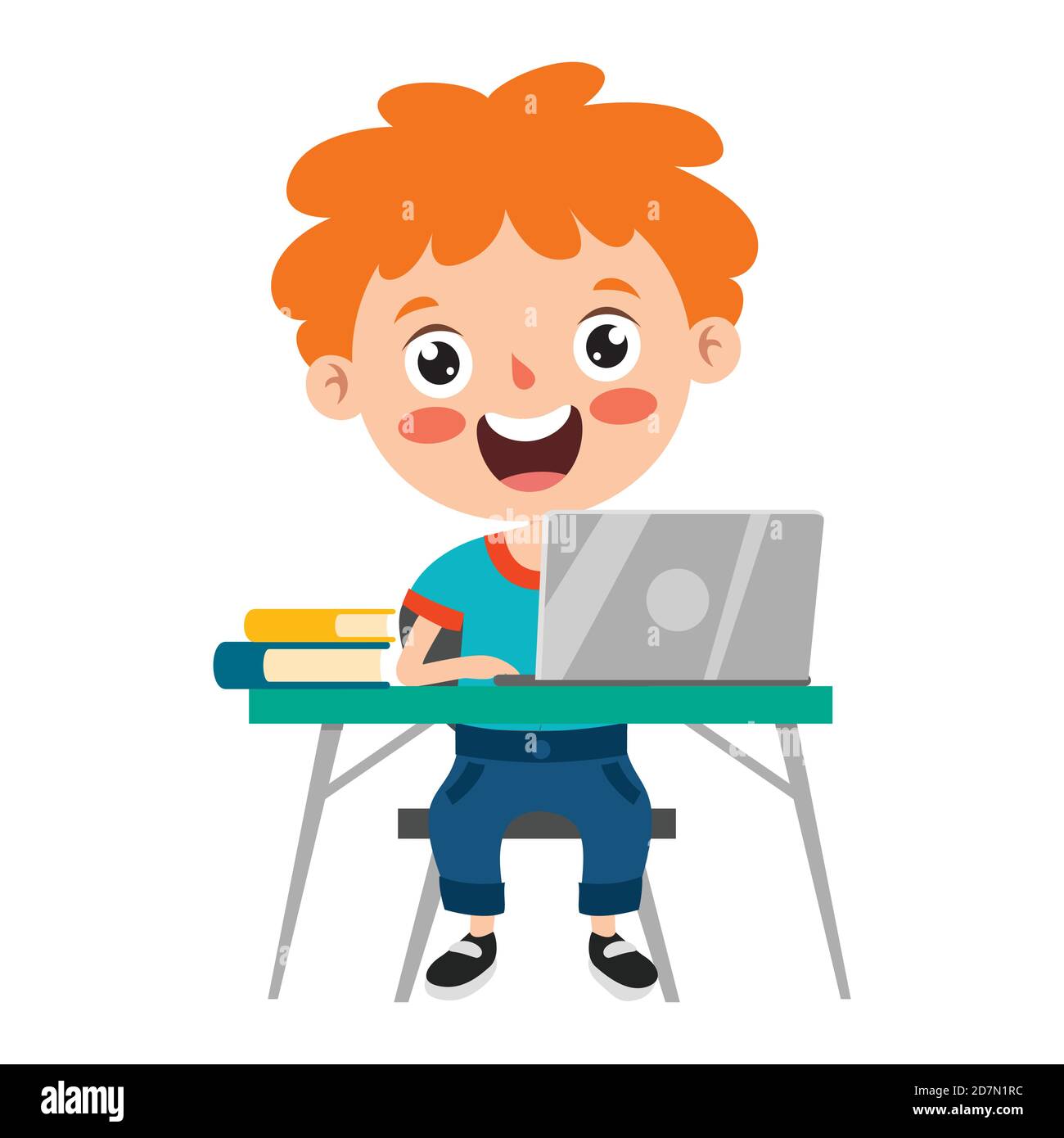 Business people laptop funny Stock Vector Images - Alamy