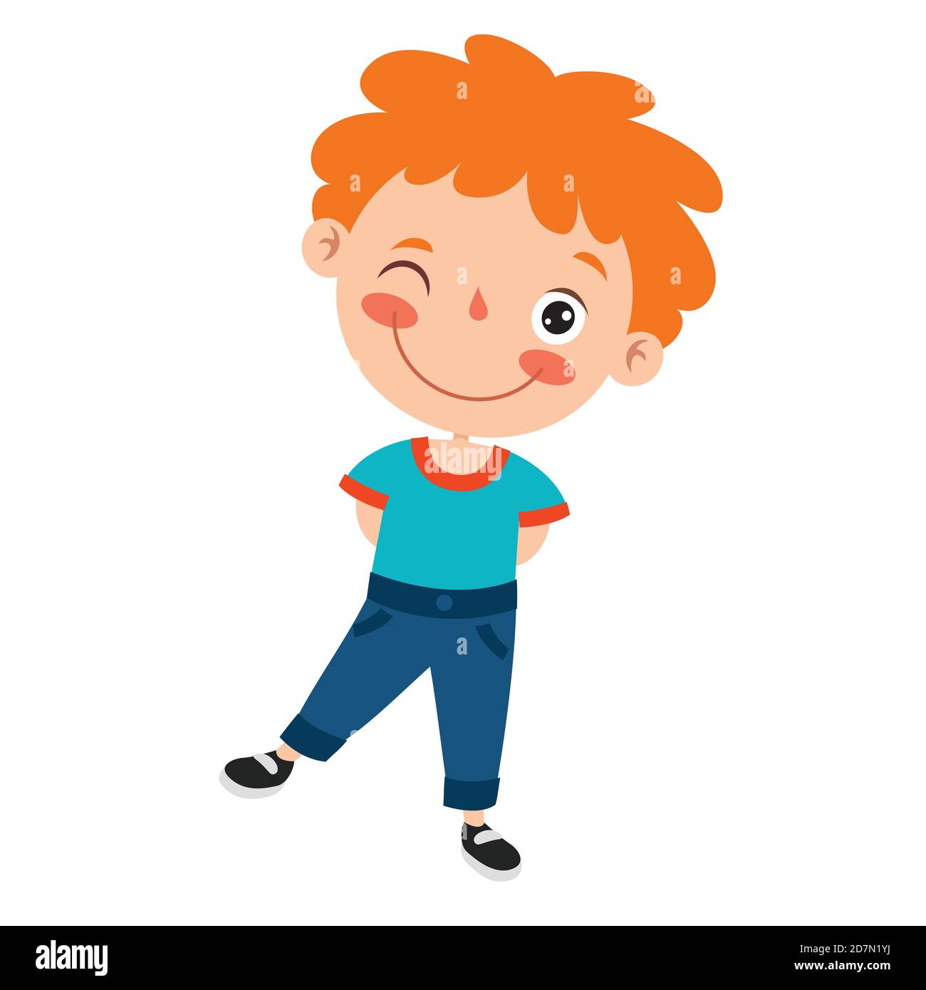 Cartoon shy boy hi-res stock photography and images - Alamy