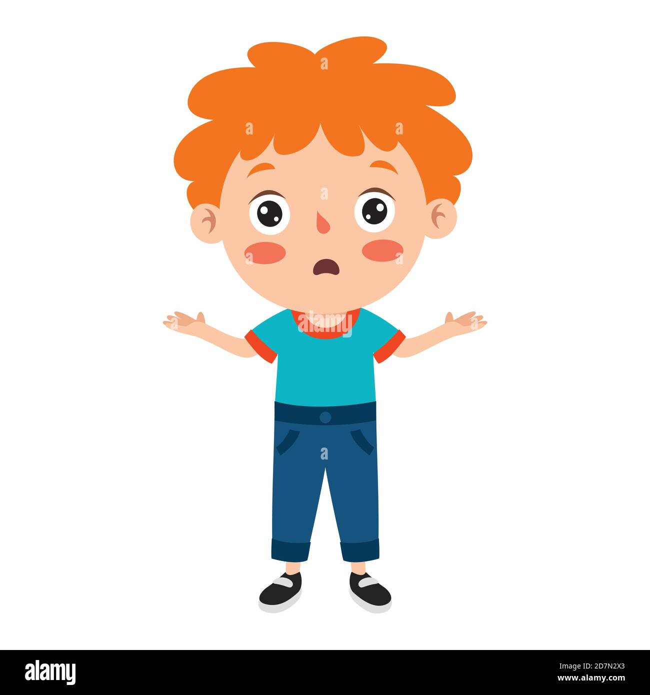 Embarrassed child illustration hi-res stock photography and images - Alamy