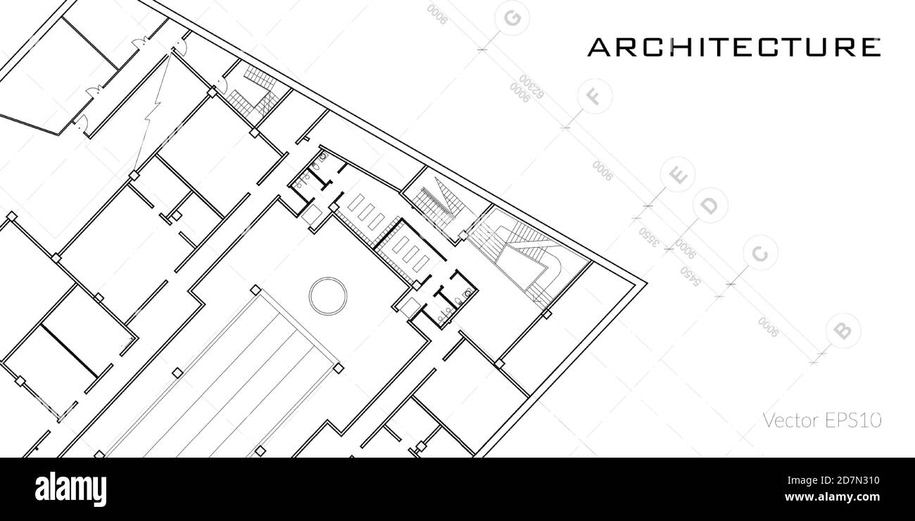 Architectural background. Part of architectural project, architectural ...