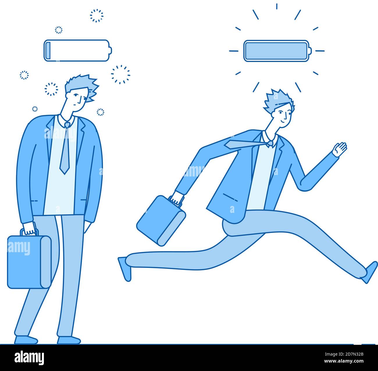 Running man tired fatigue Stock Vector Images - Alamy