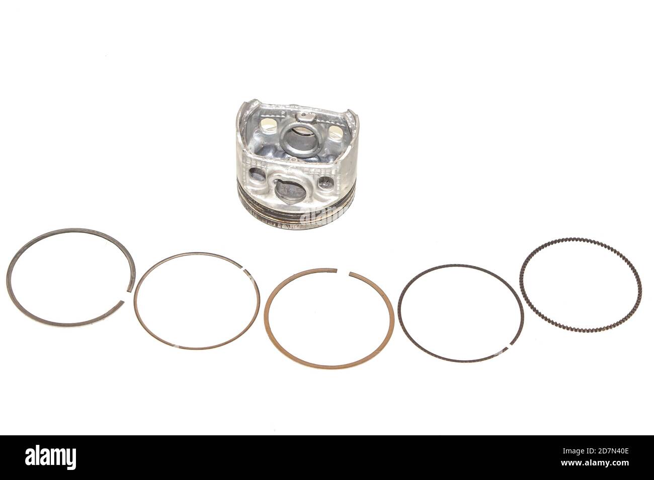 Bike Engine internal parts on isolate white background Stock Photo - Alamy