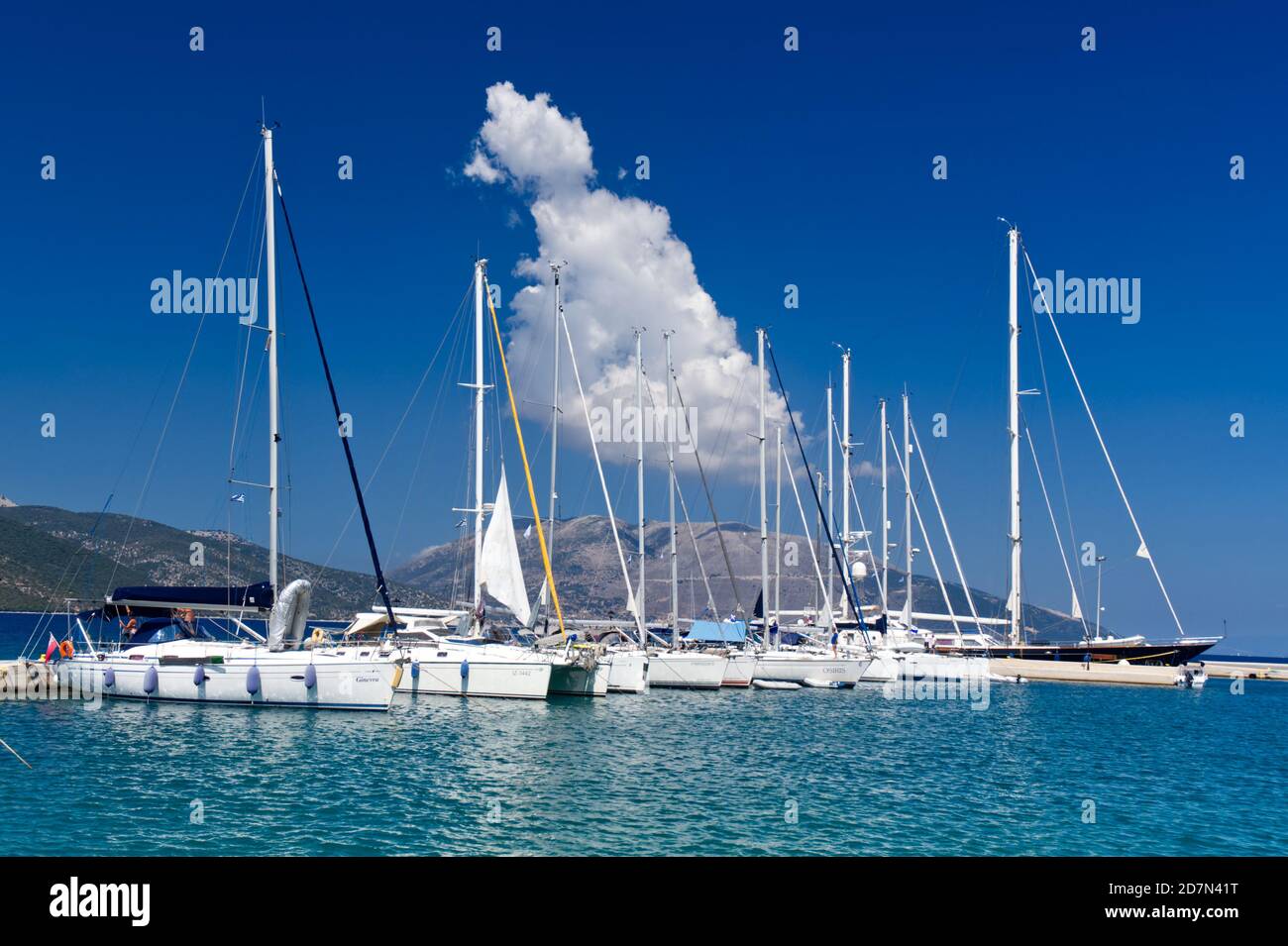 Sailboats in Sami Stock Photo - Alamy