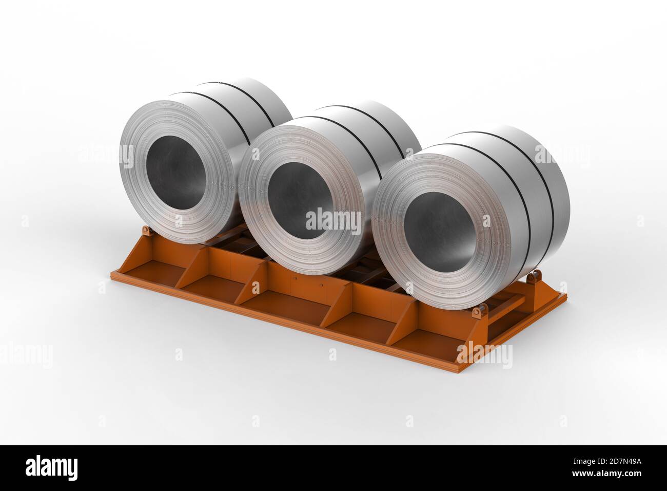 3d rendering rolls steel hi-res stock photography and images - Alamy