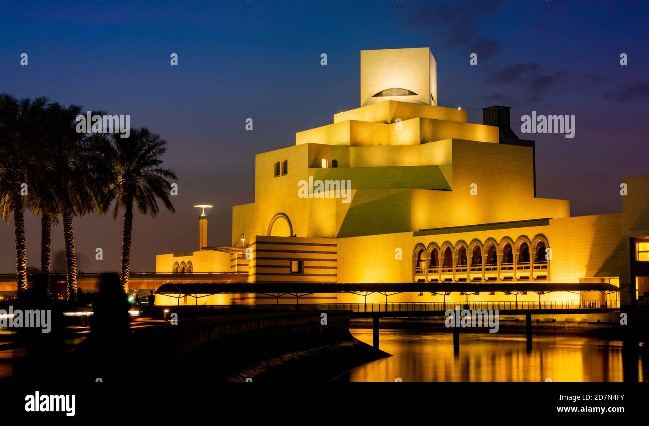 Background image of Qatar capital city. Qatar landmark Stock Photo - Alamy