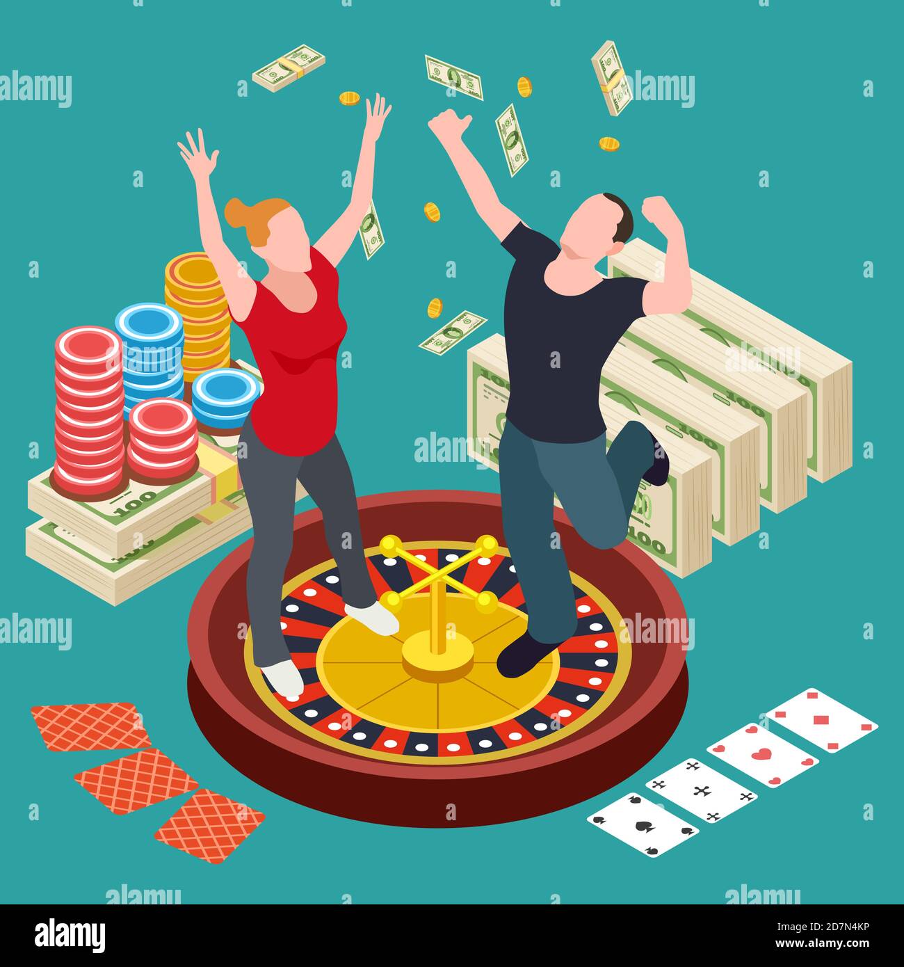 Roulette Stock Vector Images - Alamy