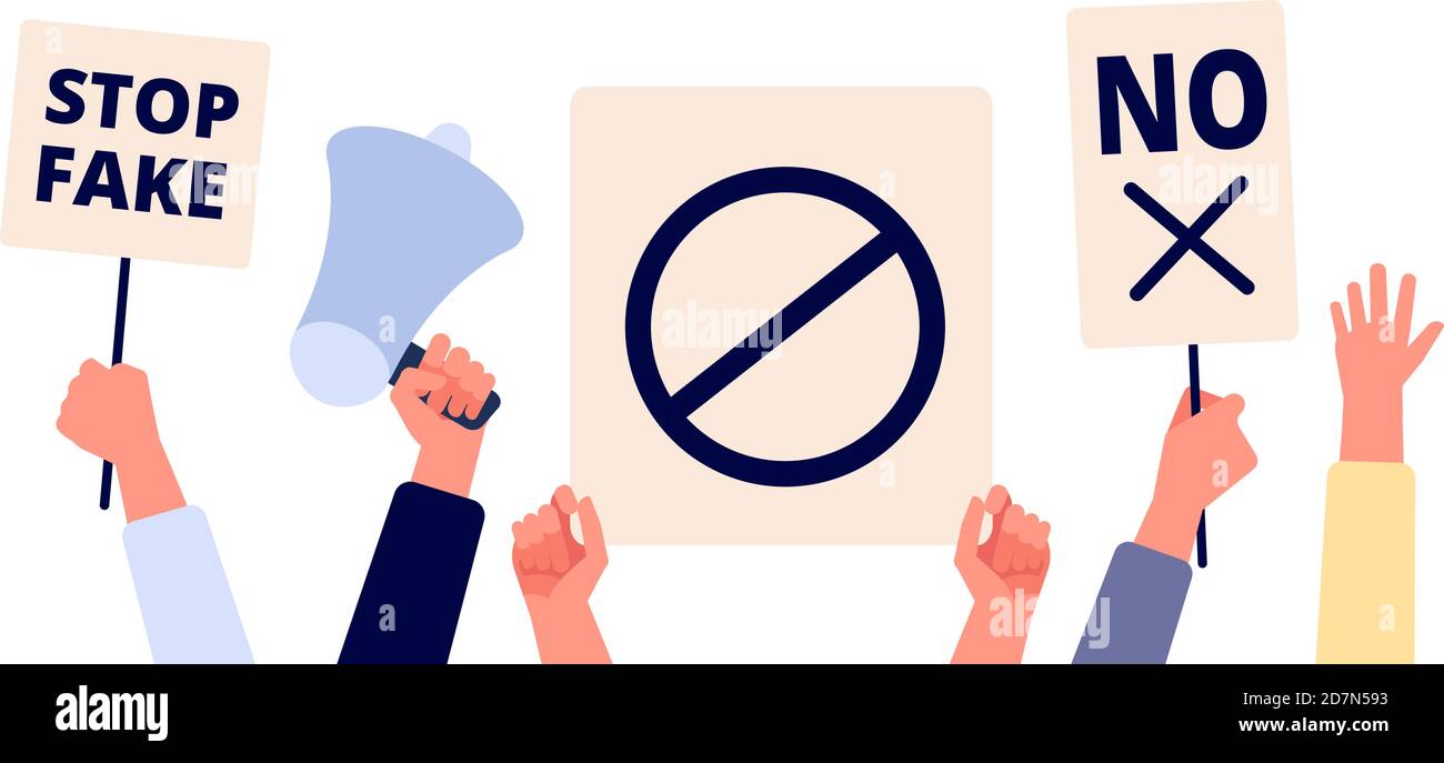 Right to strike protest Stock Vector Images - Alamy