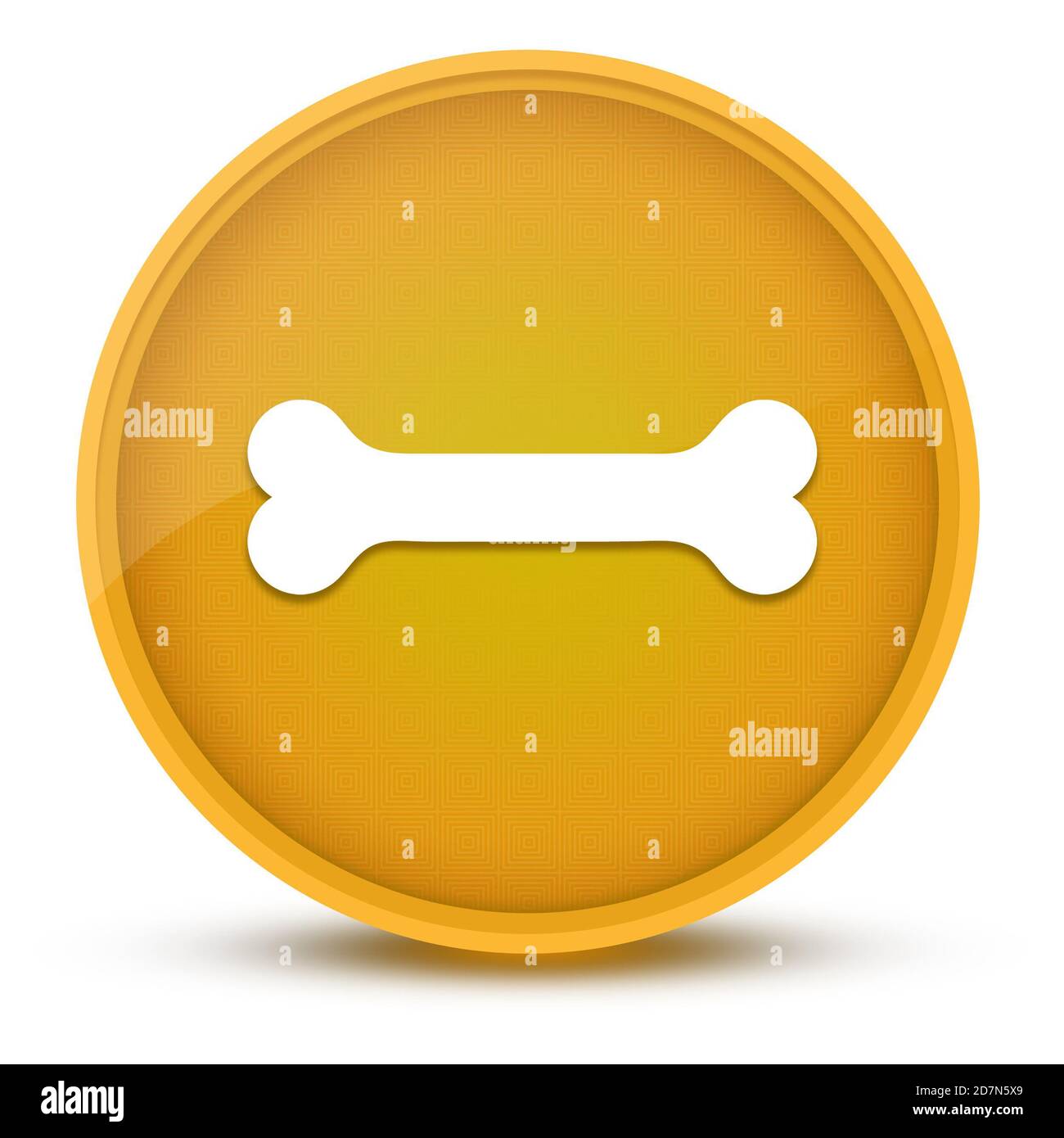 Bone luxurious glossy yellow round button abstract illustration Stock ... Bone luxurious glossy yellow round button abstract illustration Stock ...