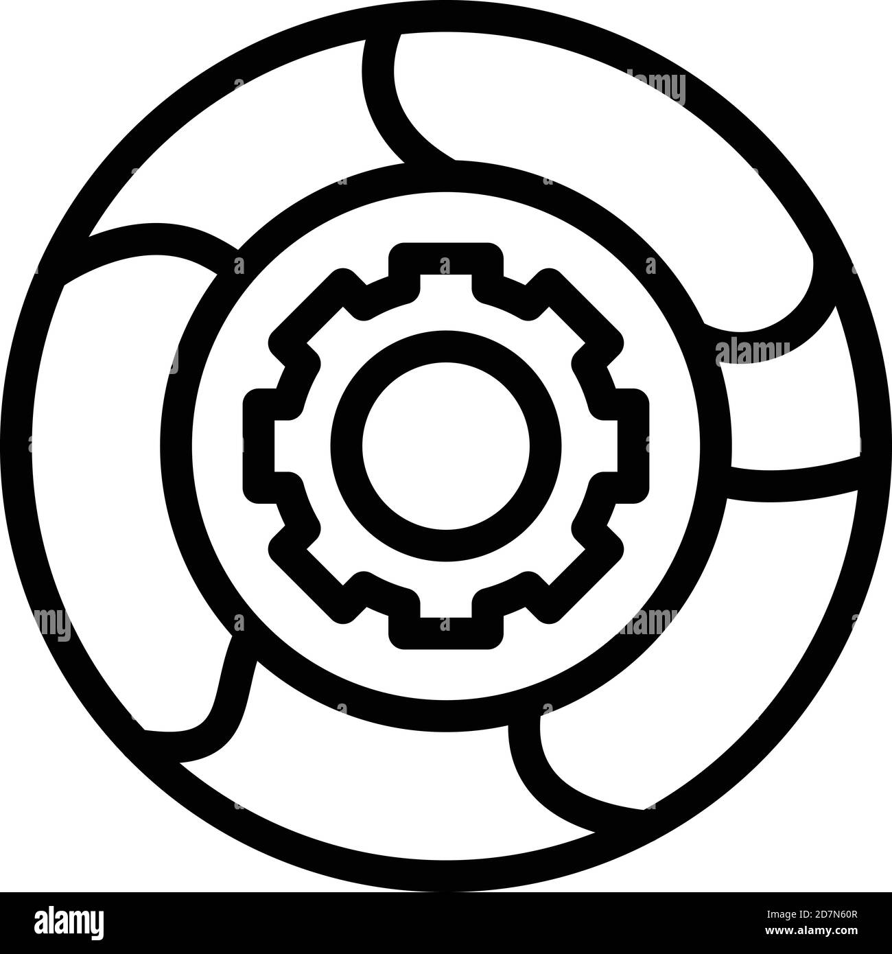 Adaptation mechanism icon. Outline adaptation mechanism vector icon for ...