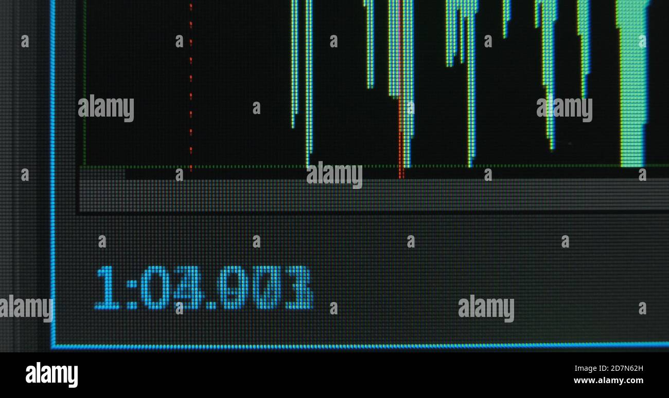 Color digits change on timecode and slider moves while movie maker ...