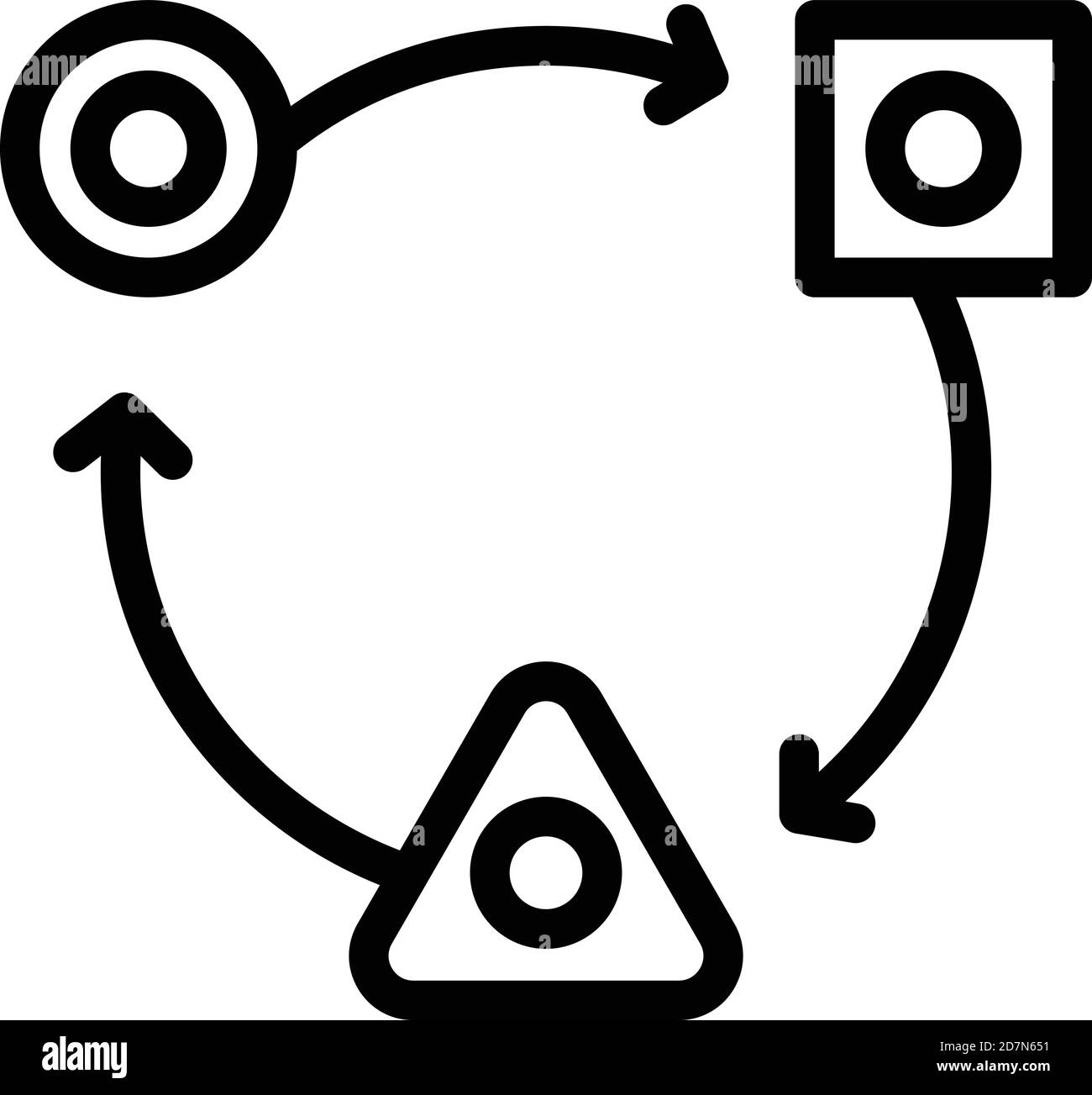 Adaptation icon. Outline adaptation vector icon for web design isolated ...