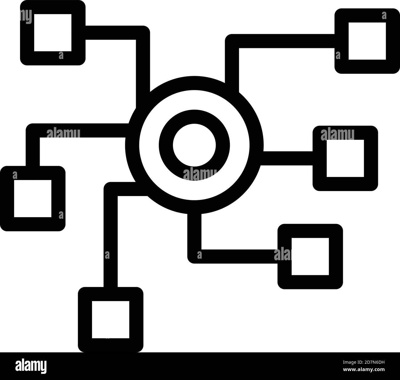 Adaptation scheme icon. Outline adaptation scheme vector icon for web design isolated on white ...