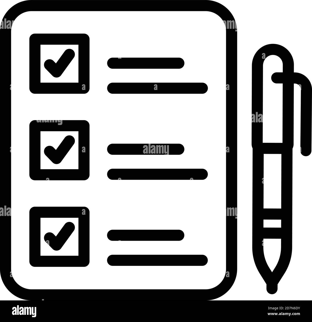 Clipboard request icon. Outline clipboard request vector icon for web ...