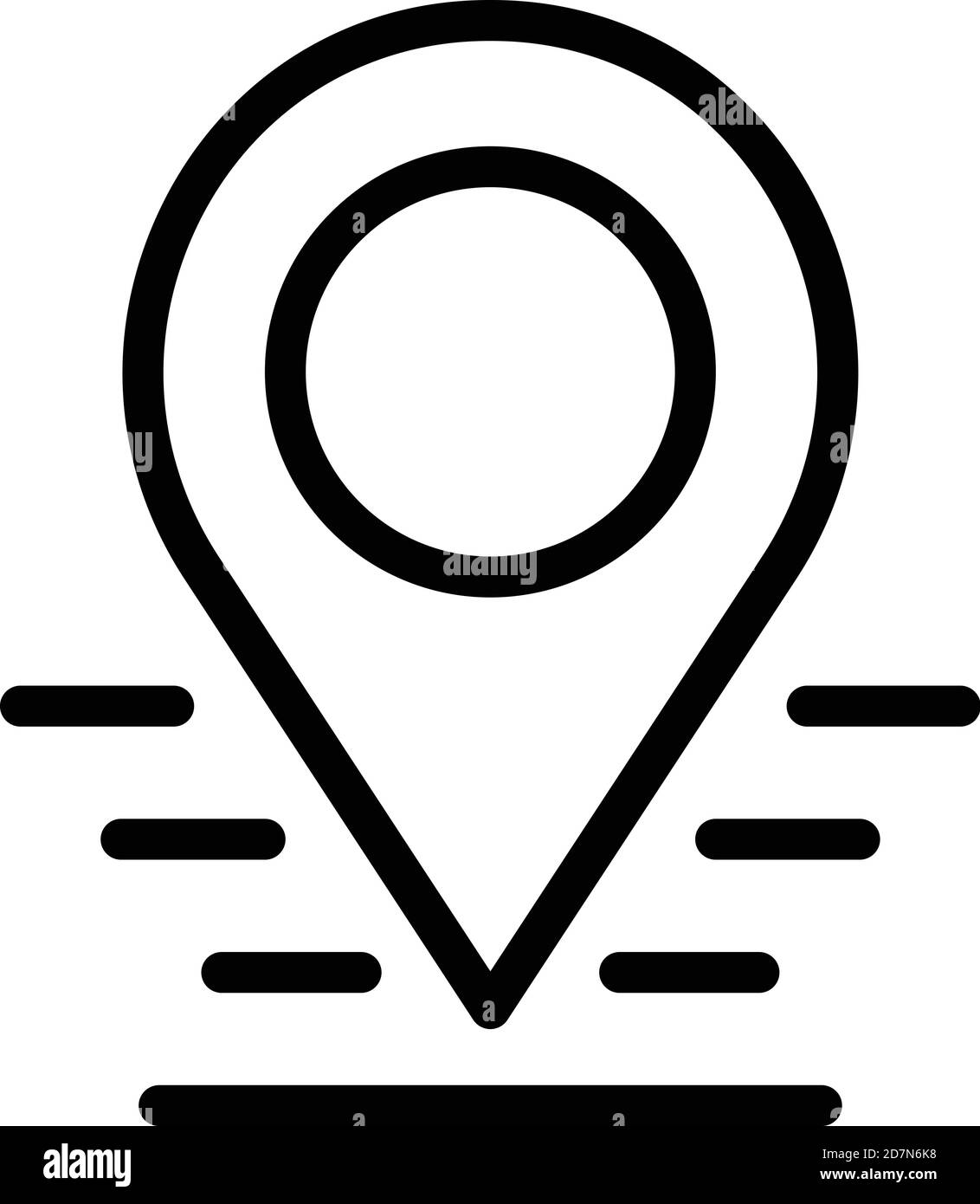Adaptation location icon. Outline adaptation location vector icon for ...