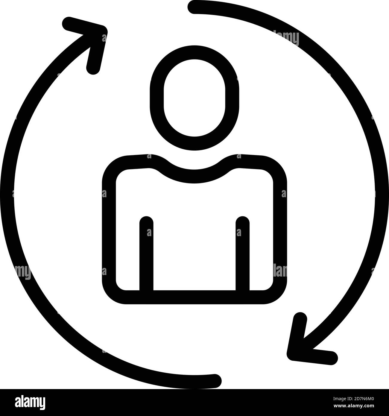 Interpersonal adaptation icon. Outline interpersonal adaptation vector ...