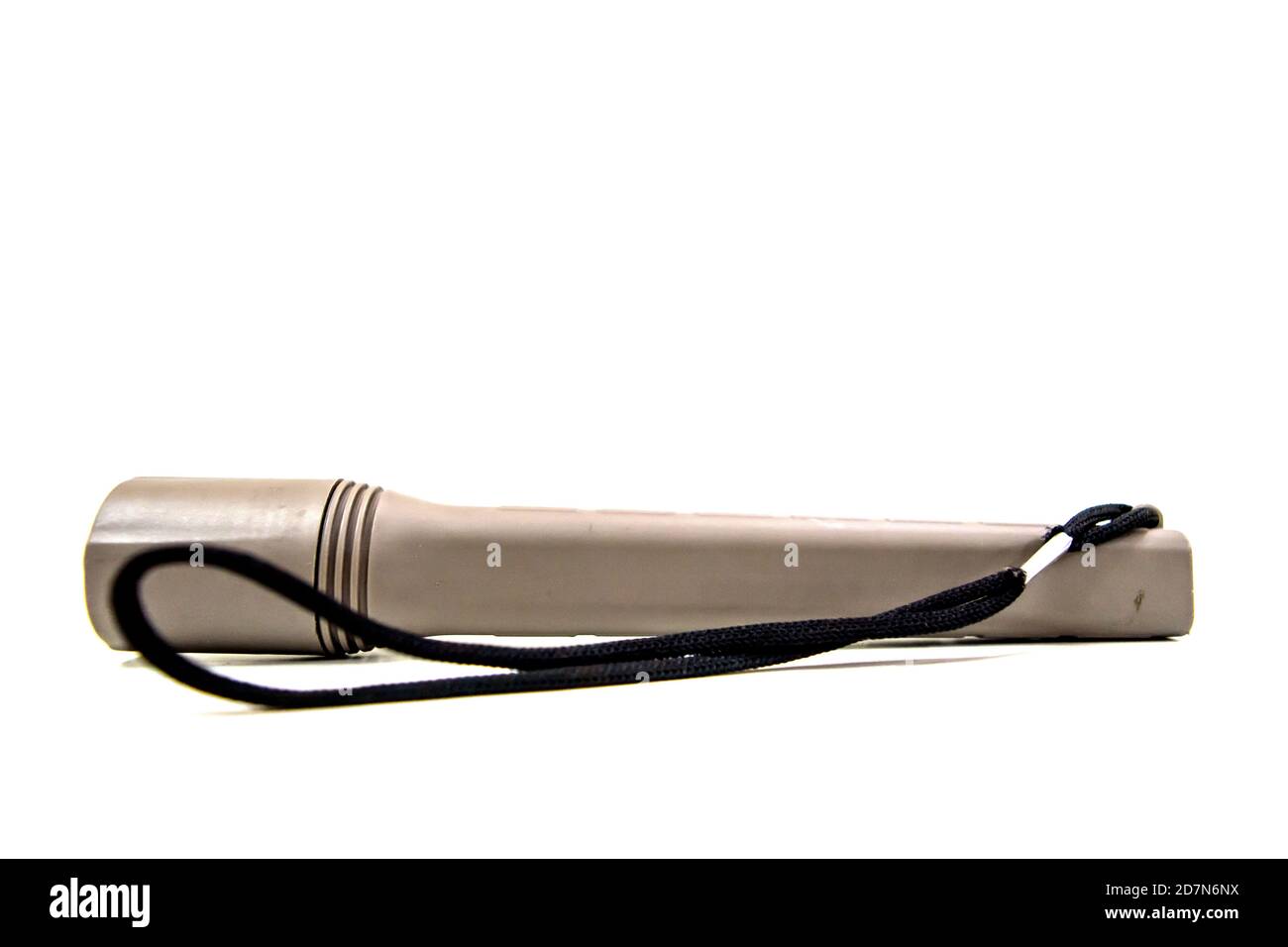 LED Torch, Close up of Torch, flashlight on isolate white background ...