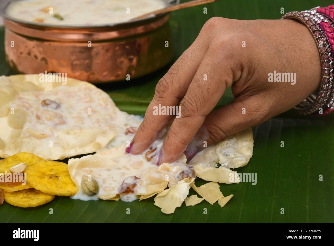 Onam sadhya sweet palada payasam or semiya dal kheer dessert Kerala ...