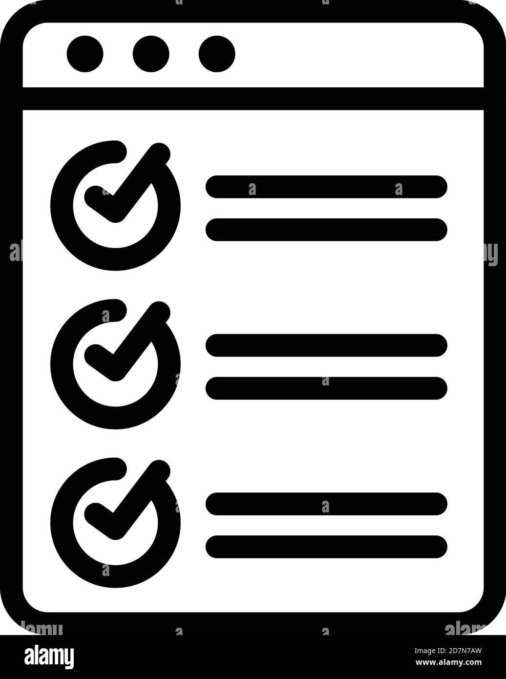 Web final exam icon. Outline web final exam vector icon for web design ...