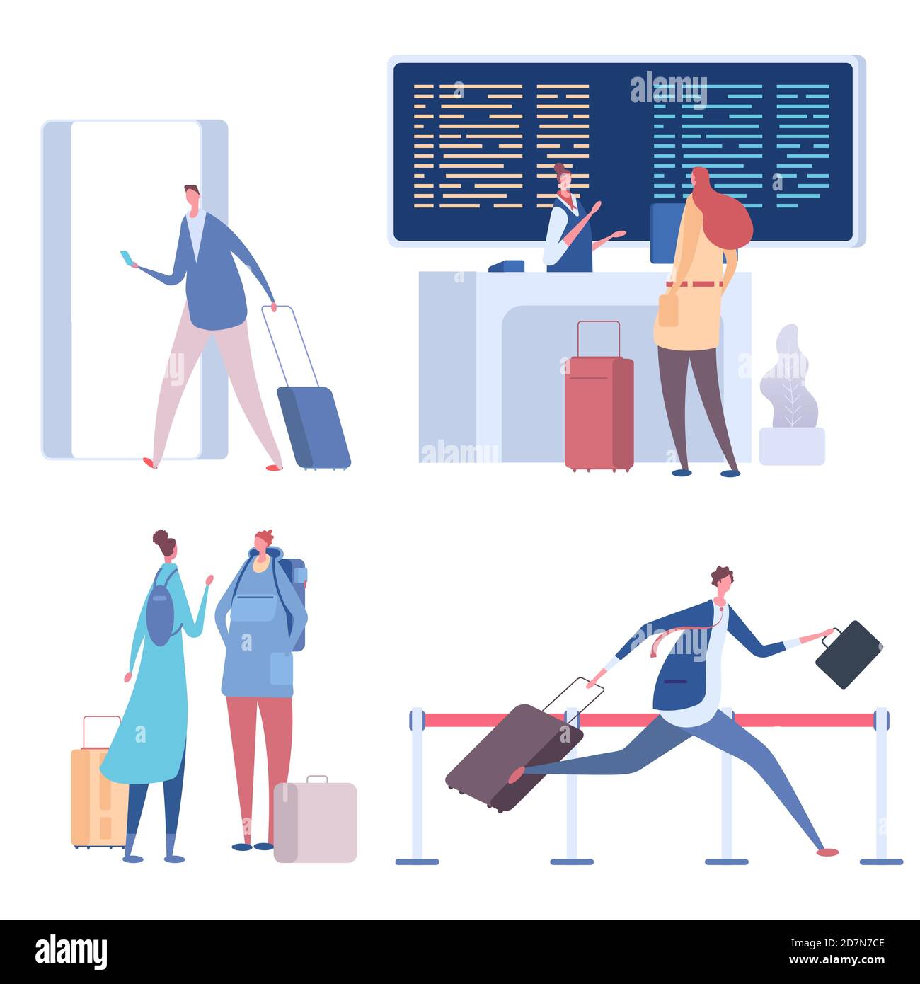 Man tourist in flat Cut Out Stock Images & Pictures - Alamy