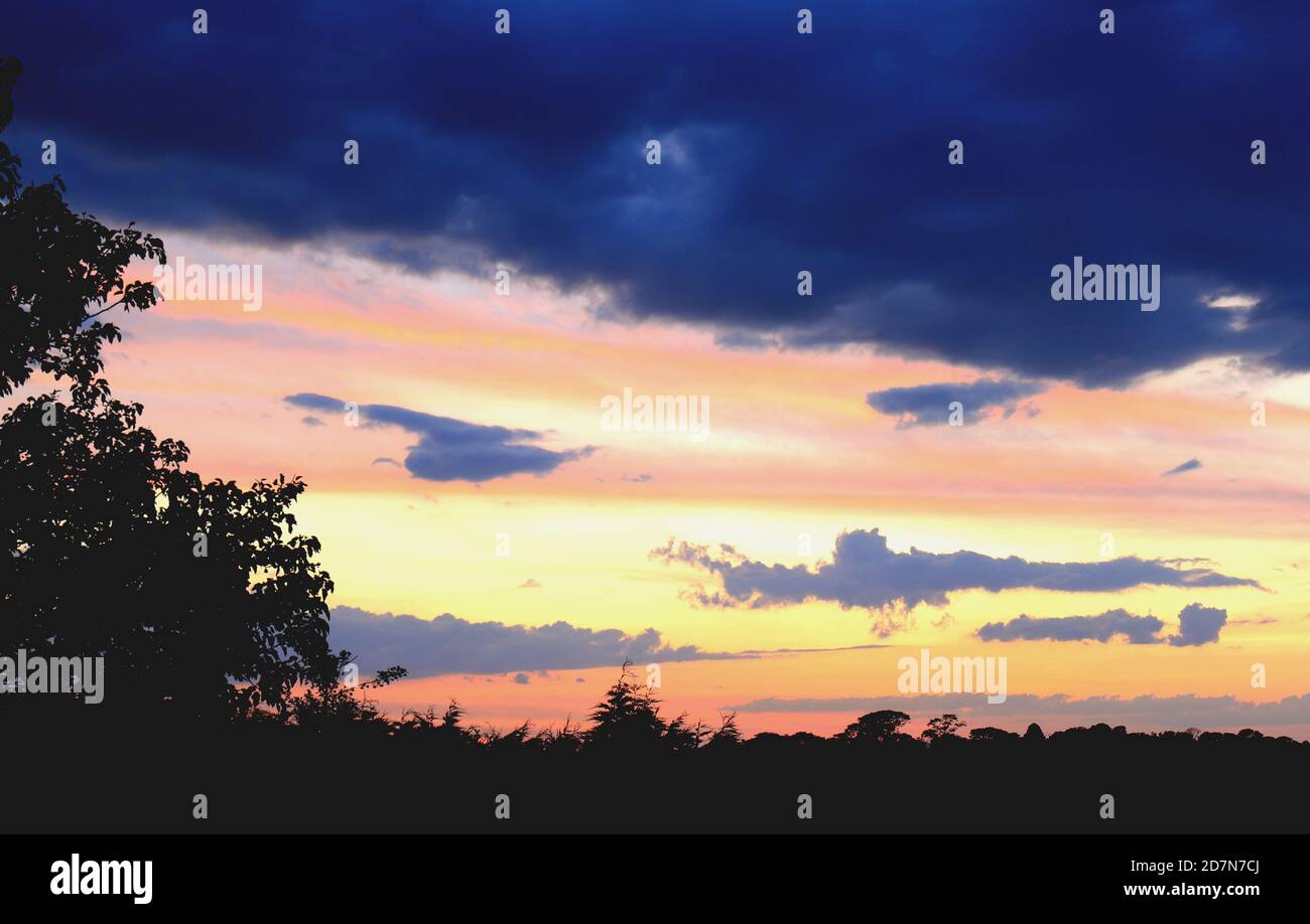 Country Sunset photography Stock Photo - Alamy