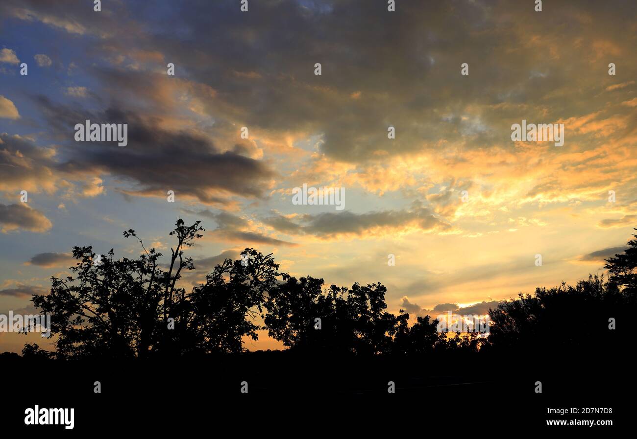 Country Sunset photography Stock Photo - Alamy