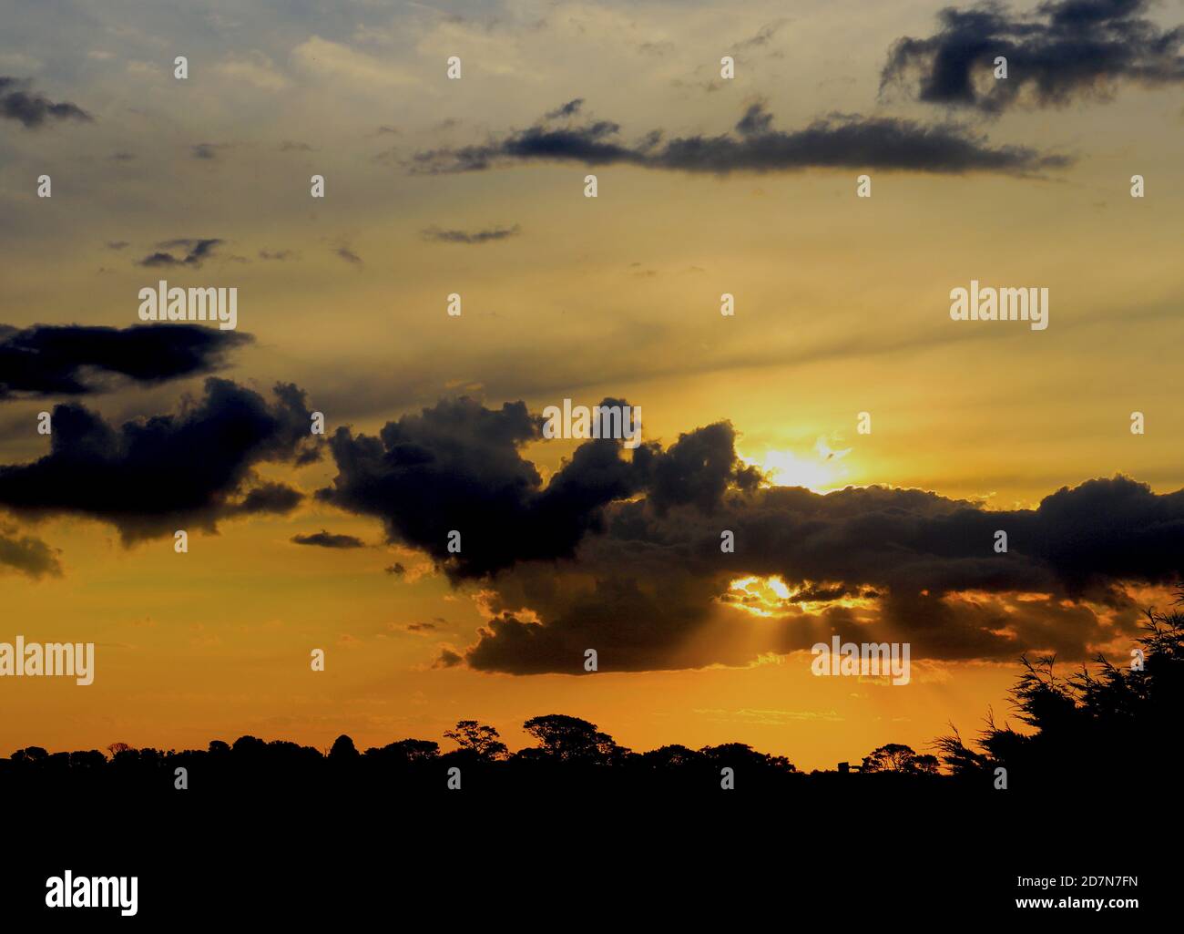 Country Sunset photography Stock Photo - Alamy