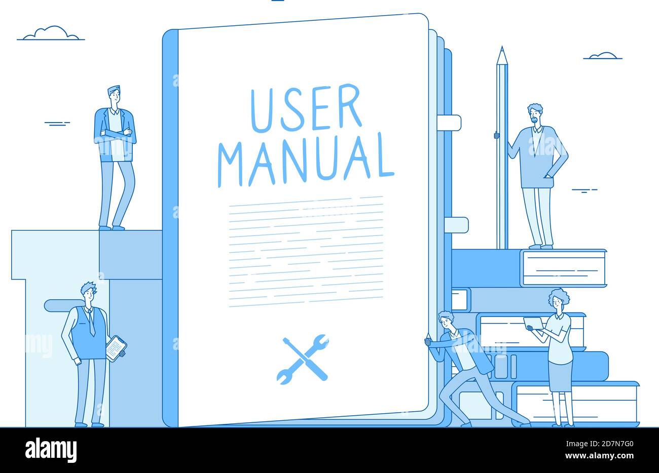 User manual. People with guidance guided textbook. User reading ...