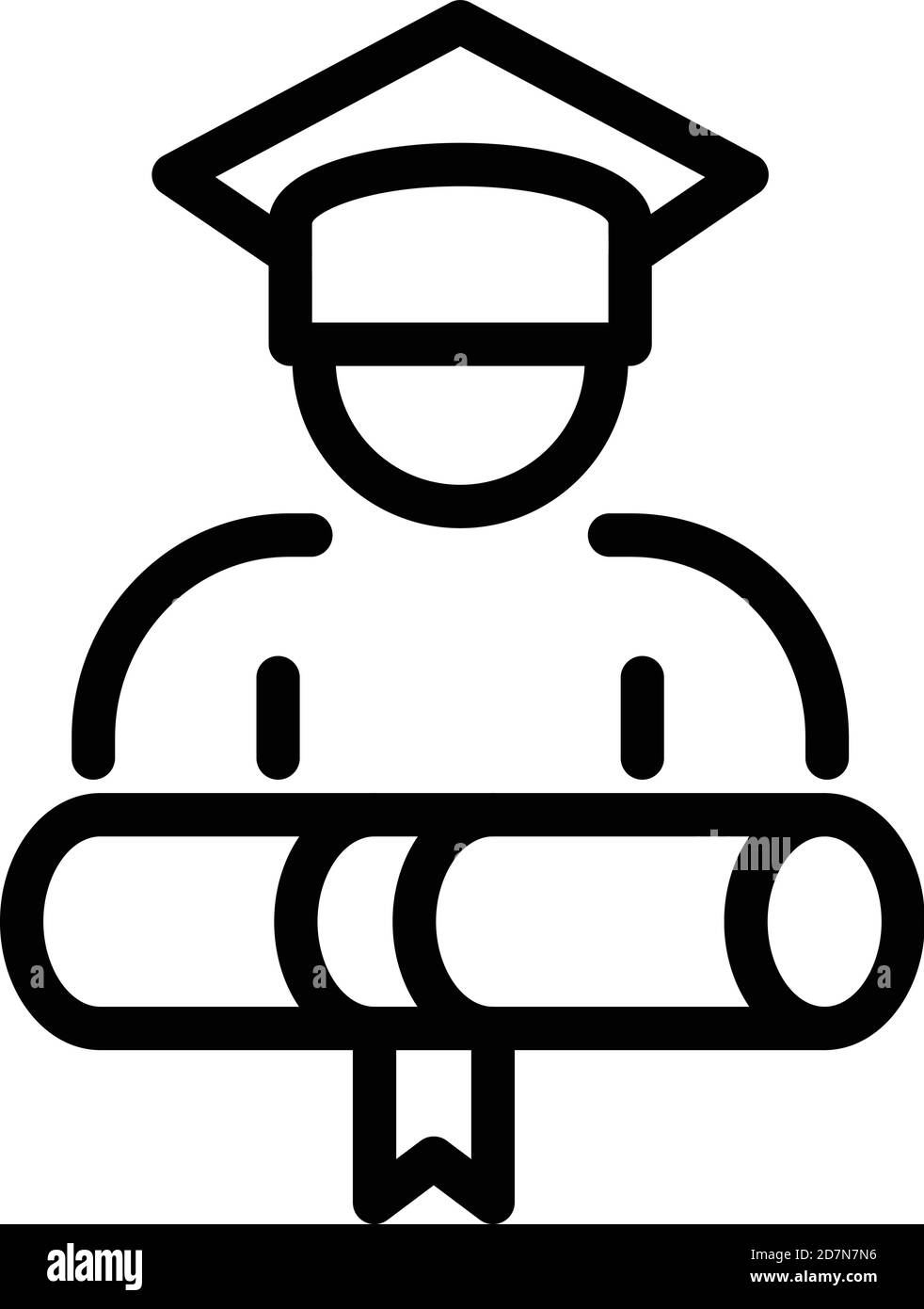 Final exam graduation icon. Outline final exam graduation vector icon ... Final exam graduation icon. Outline final exam graduation vector icon ...