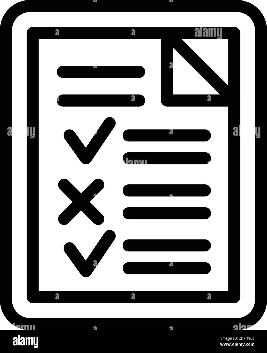 College exam test icon. Outline college exam test vector icon for web ...