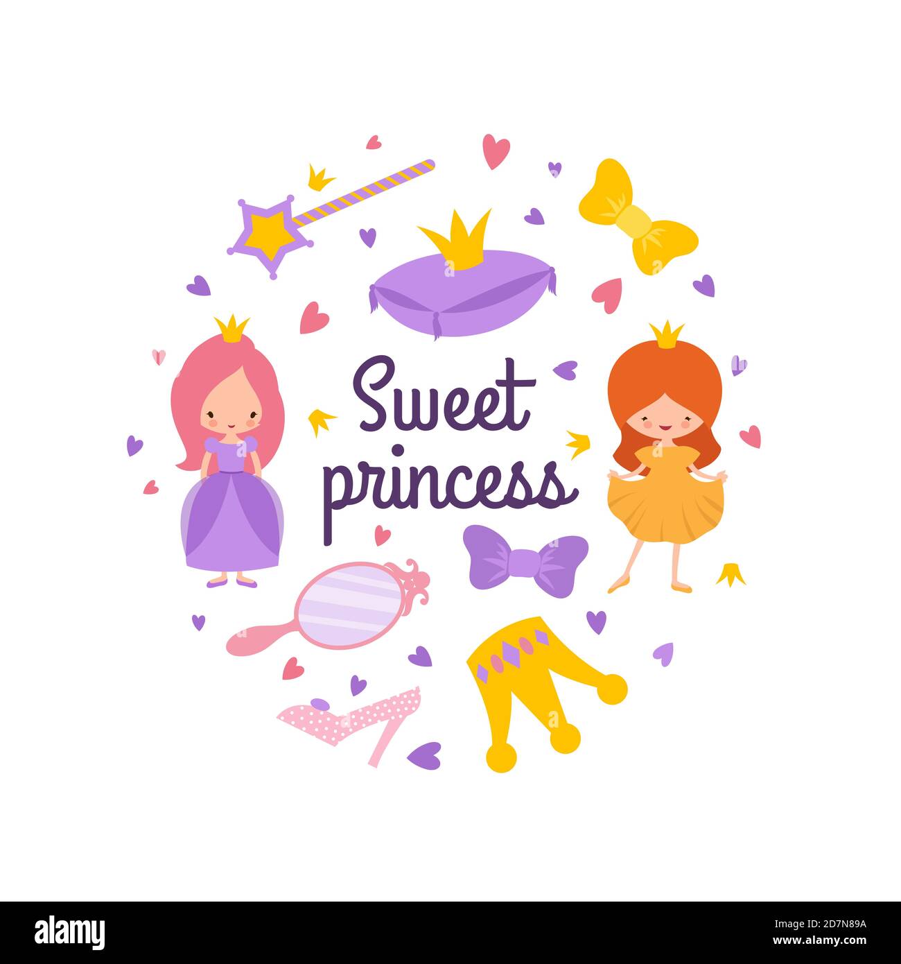 Cartoon crown royal fairy tale emblem hi-res stock photography and ...