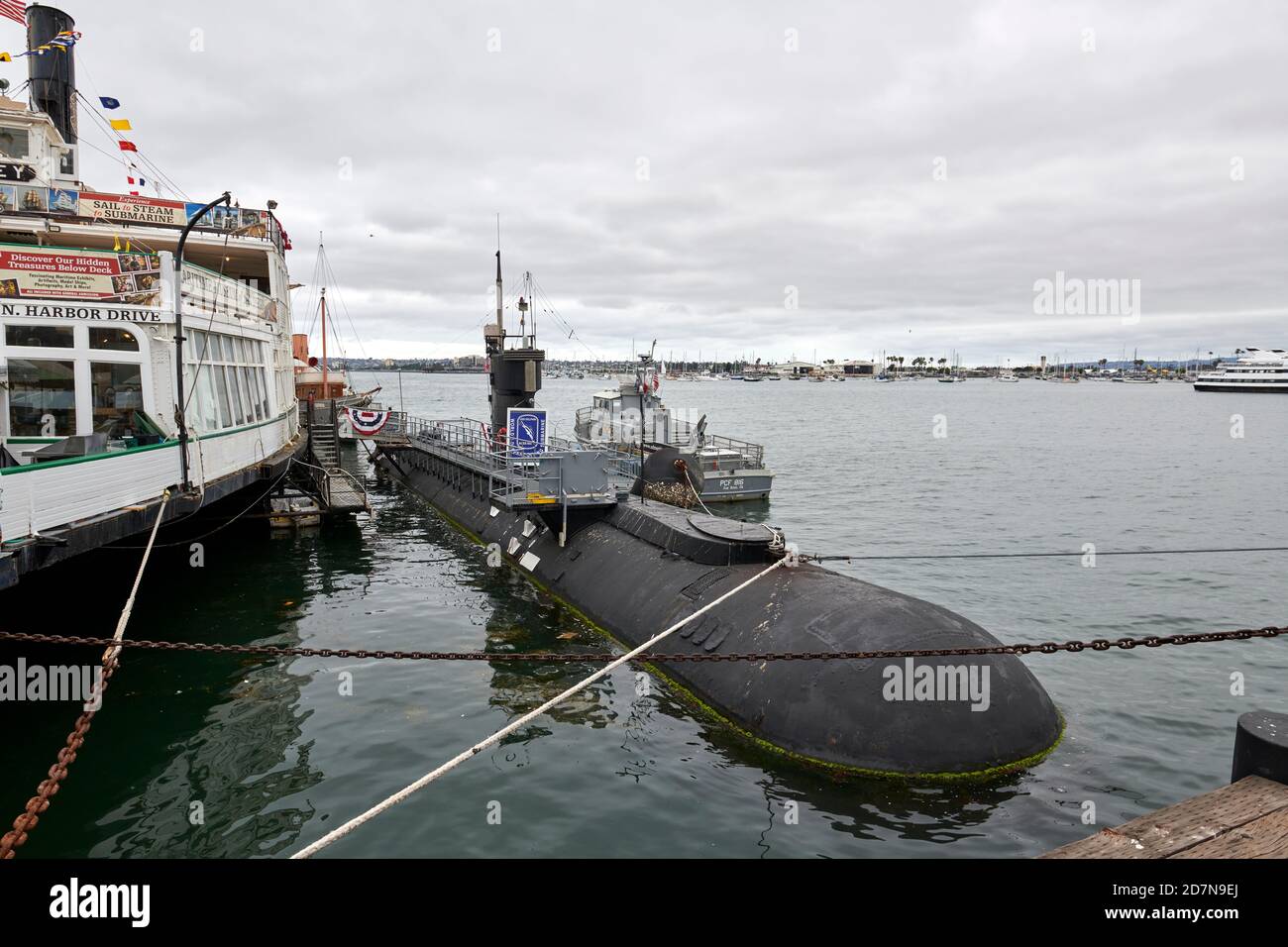 Submarine in the Harbor, San Diego, California, USA Stock Photo - Alamy