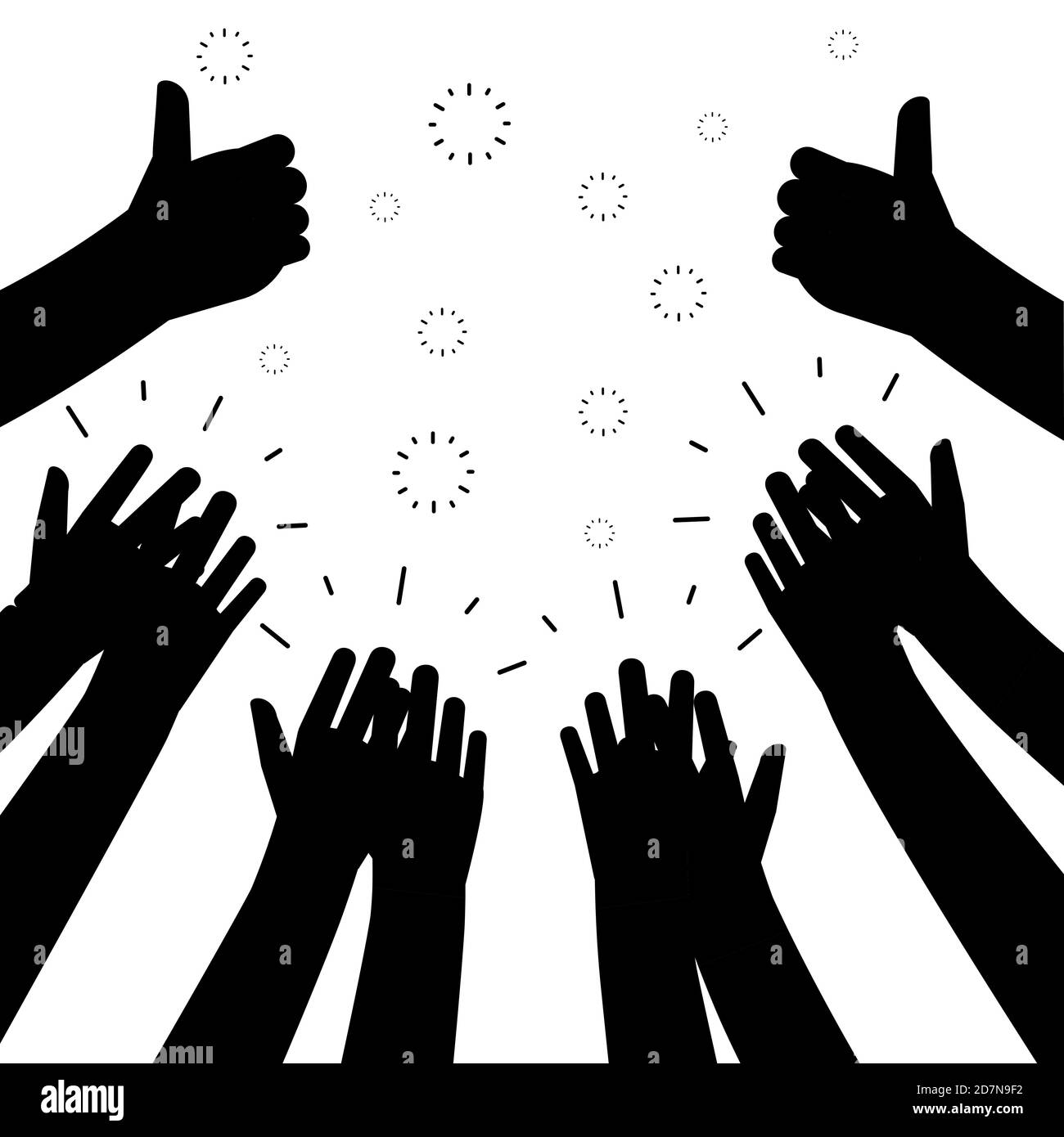 Audience applause applauding clapping clap Black and White Stock Photos ... Audience applause applauding clapping clap Black and White Stock Photos ...