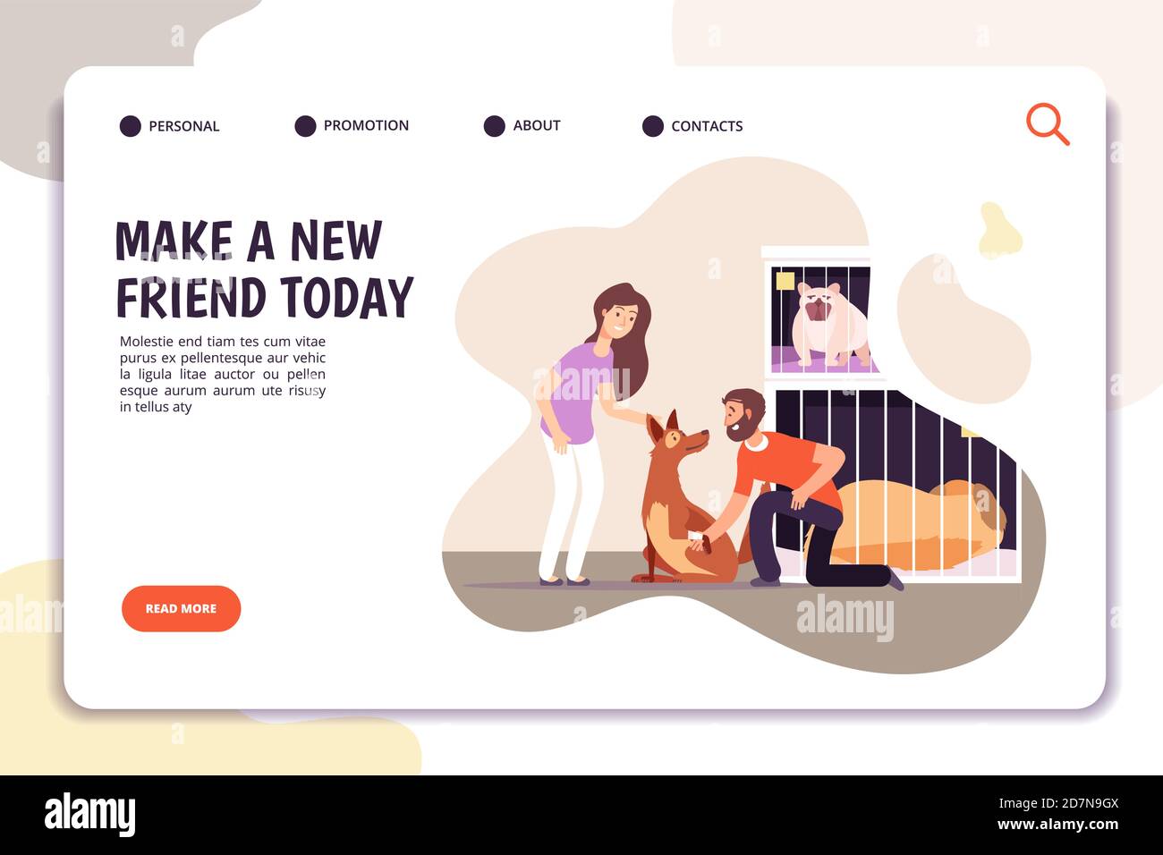 Male owner play dog Stock Vector Images - Alamy