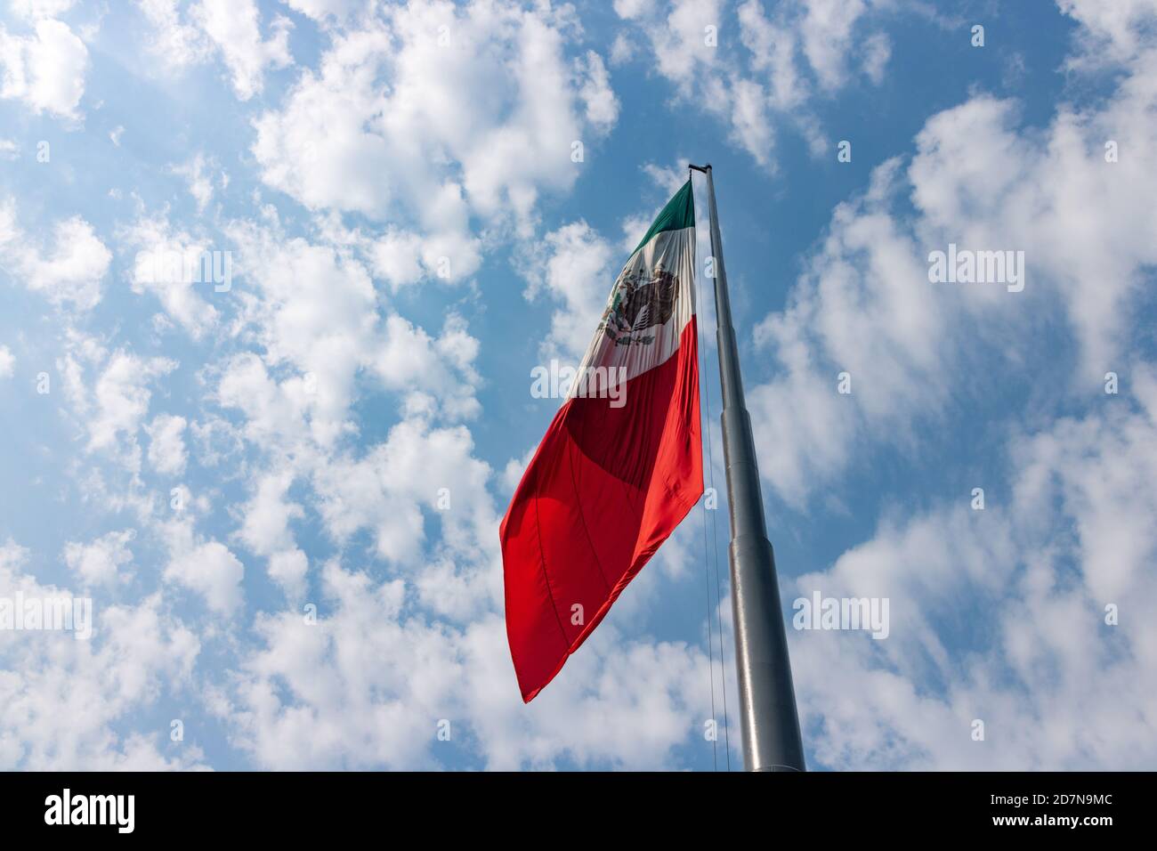 Mexican flag waving over hi-res stock photography and images - Alamy
