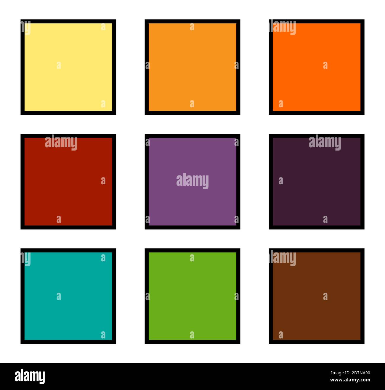 Halloween color palette. Vector colors scheme for trick or treat design ...